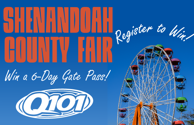 Enter to Win a 6-Day Gate Pass to the Shenandoah County Fair! | Q101